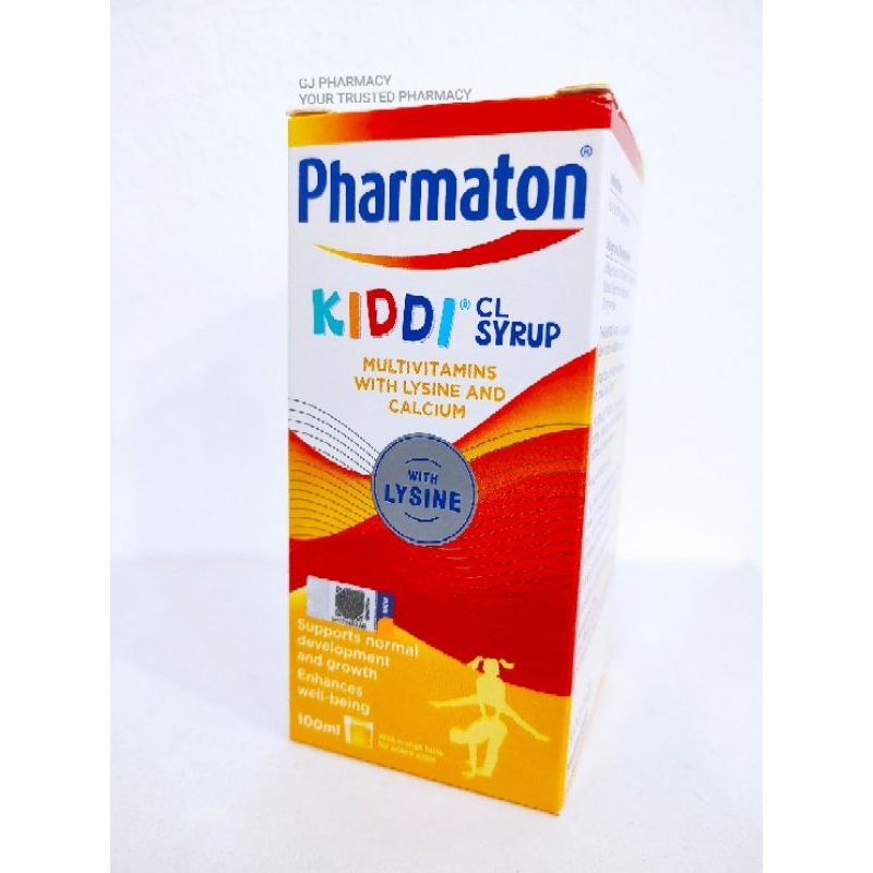 Pharmaton Kiddi Syrup plus Lysine 100mL Vitamin tambah selera makan ...