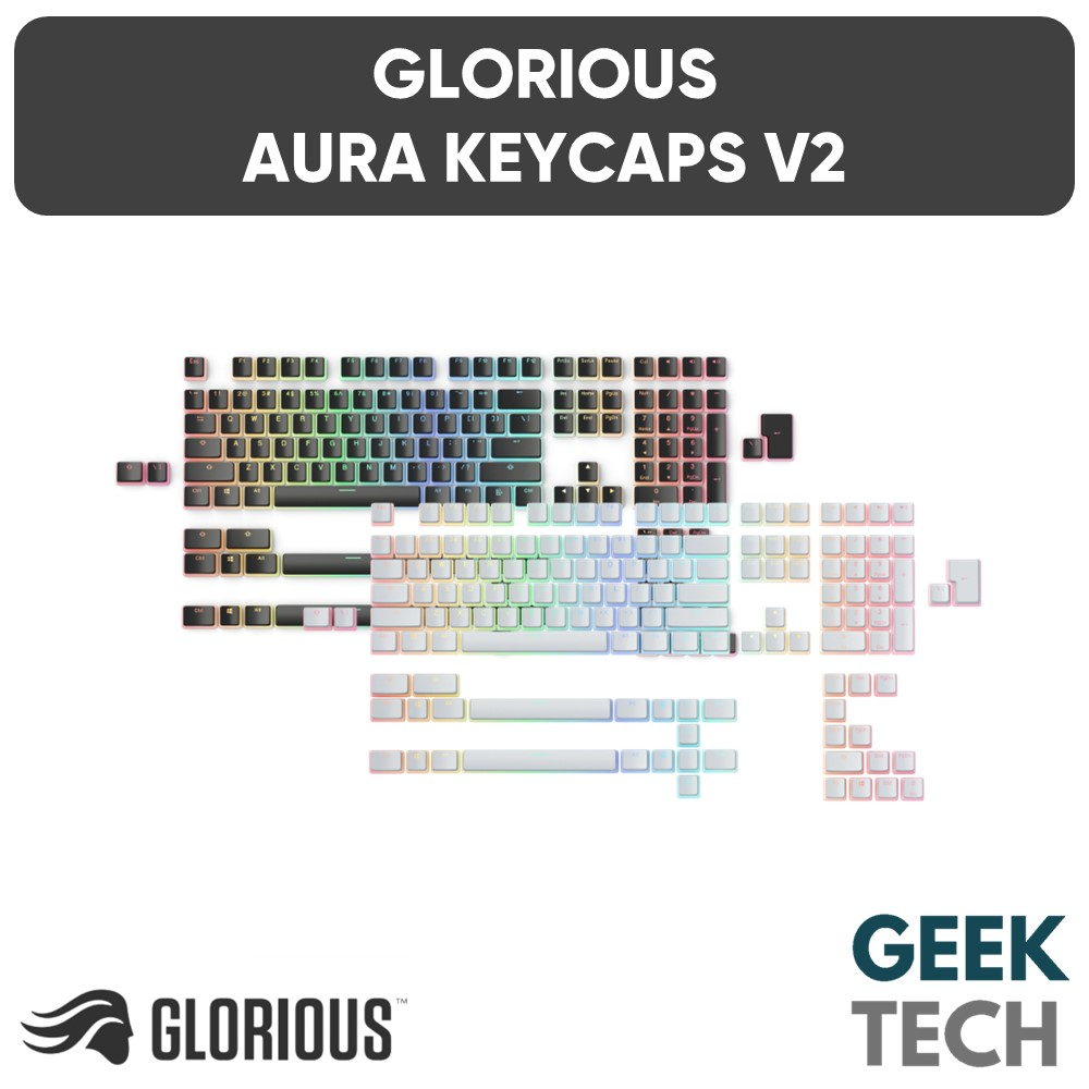 GLORIOUS Aura Keycaps V2 Mechanical Keycaps Full 145-Key Set | Shopee ...