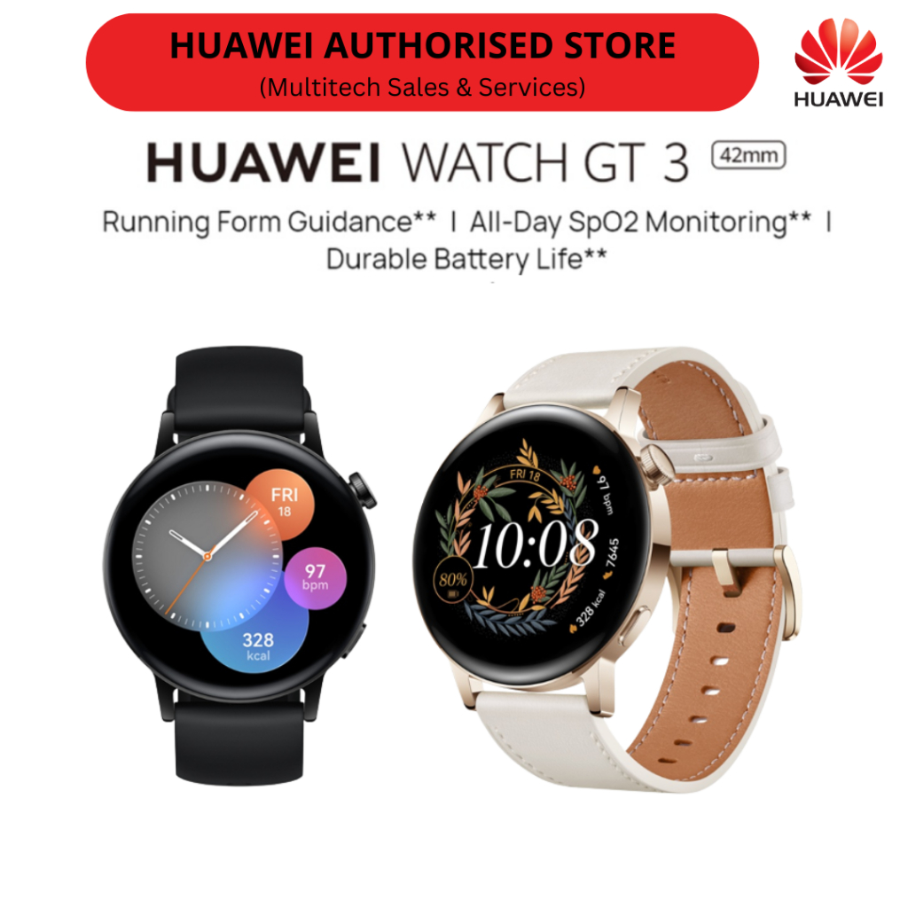 Huawei GT 3 Smatwatch 42mm Female Watch Bluetooth Calling All Day SpO2 ...