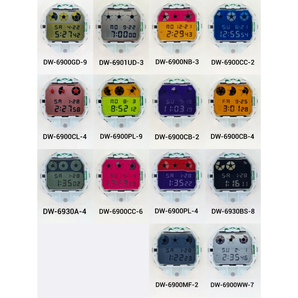 CASIO G-SHOCK MODULE DW6900 DW6600 ENGINE 3230 100% ORIGINAL DW-6900 ...