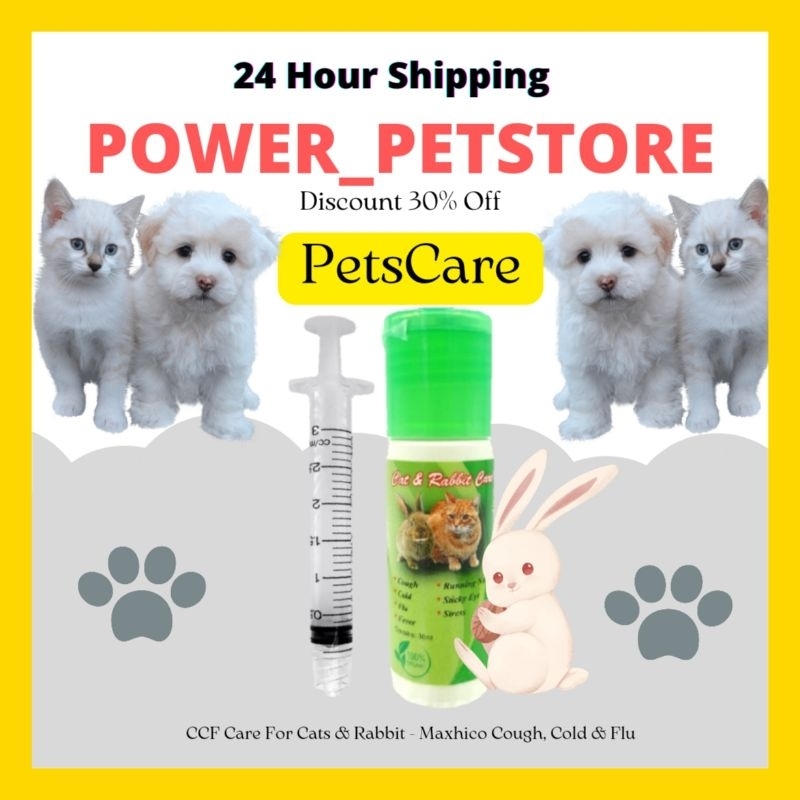 Pet care-CCF UBAT DEMAM , SELSEMA , BATUK untuk kucing - 30ML | Shopee ...