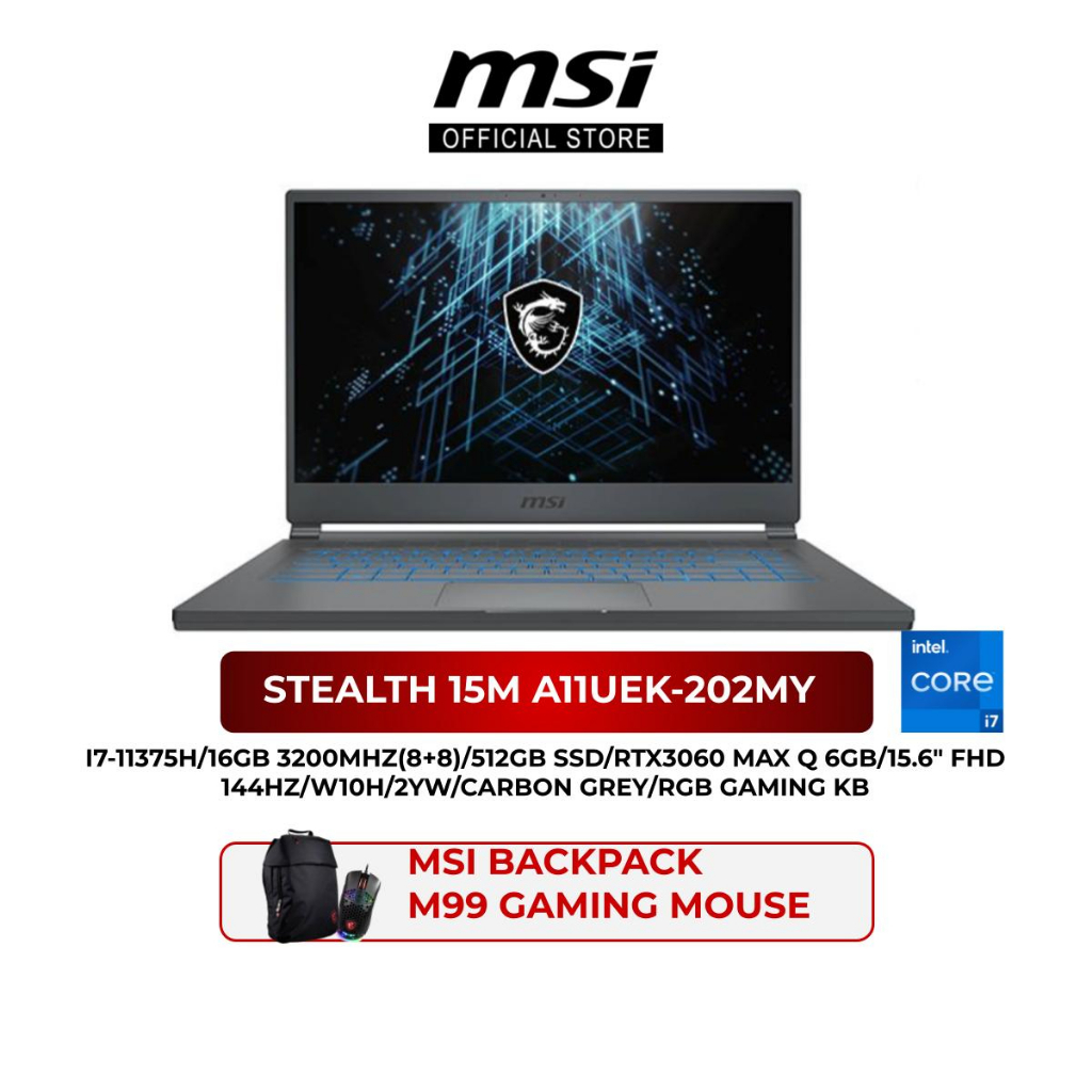 MSI Stealth 15M Price in Malaysia & Specs - RM5529 | TechNave