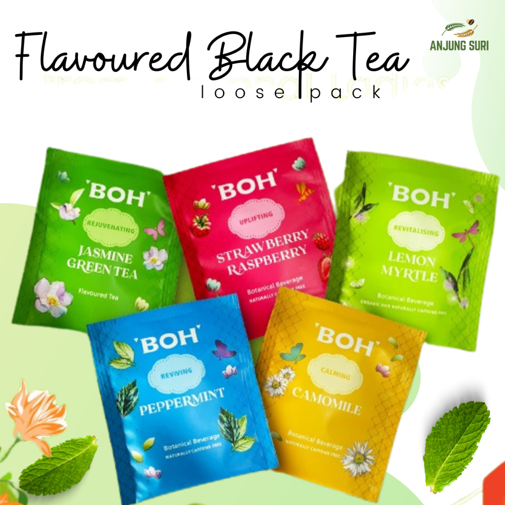 Tea Boh Loose Sachet Boh Teh Single Bag Camomile Strawberry Jasmine Peppermint | Shopee Malaysia