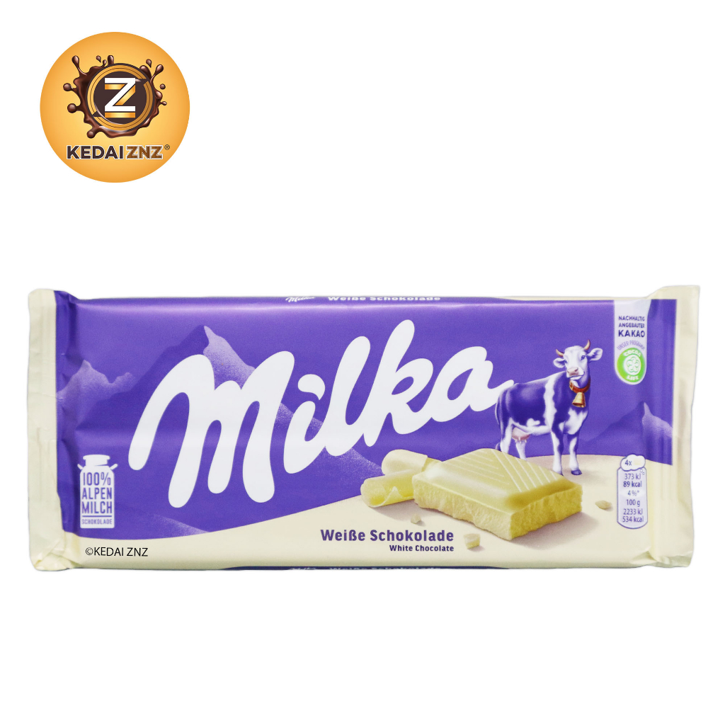 Chocolate Milka Alpine White Chocolate Bar 100g Coklat | Shopee Malaysia
