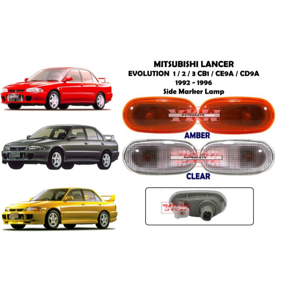 Mitsubishi Lancer Evolution 1 2 3 EVO123 CB1 CE9A CD9A 1992-1996 Fender ...