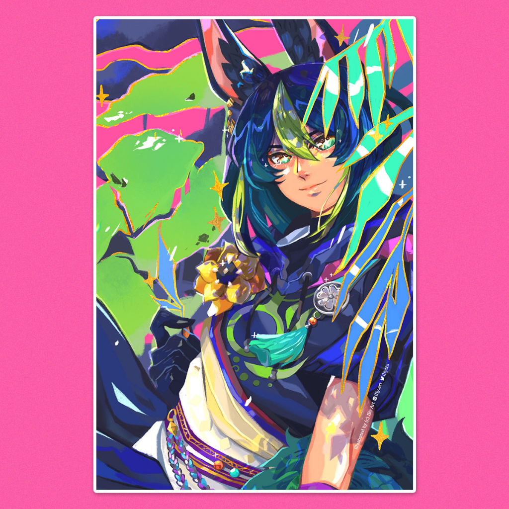 [by @illy.art] Sumeru Series A5 Prints Tighnari | Shopee Malaysia