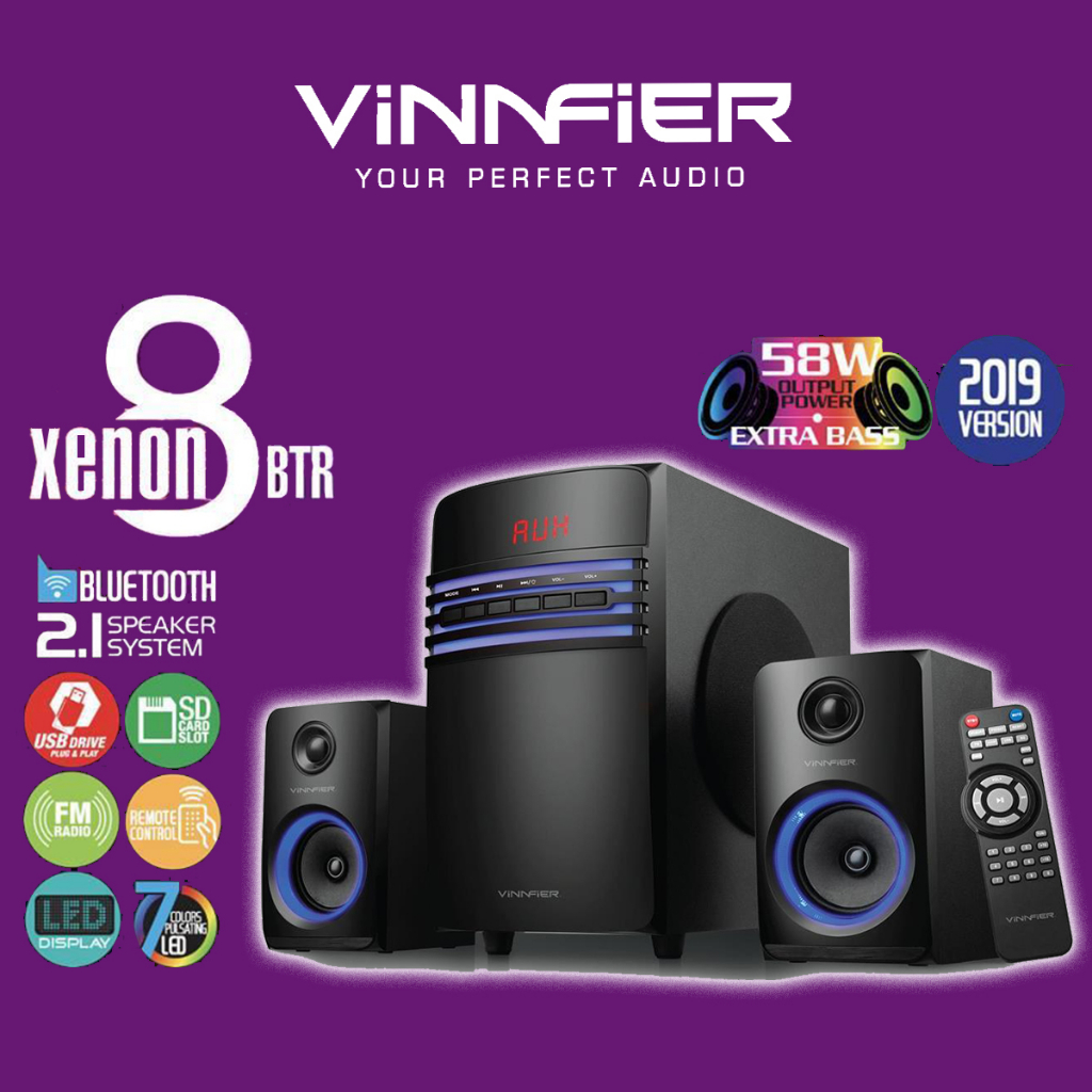 VINNFIER Xenon 8 BTR Wireless Bluetooth 2.1 Speaker | Shopee Malaysia