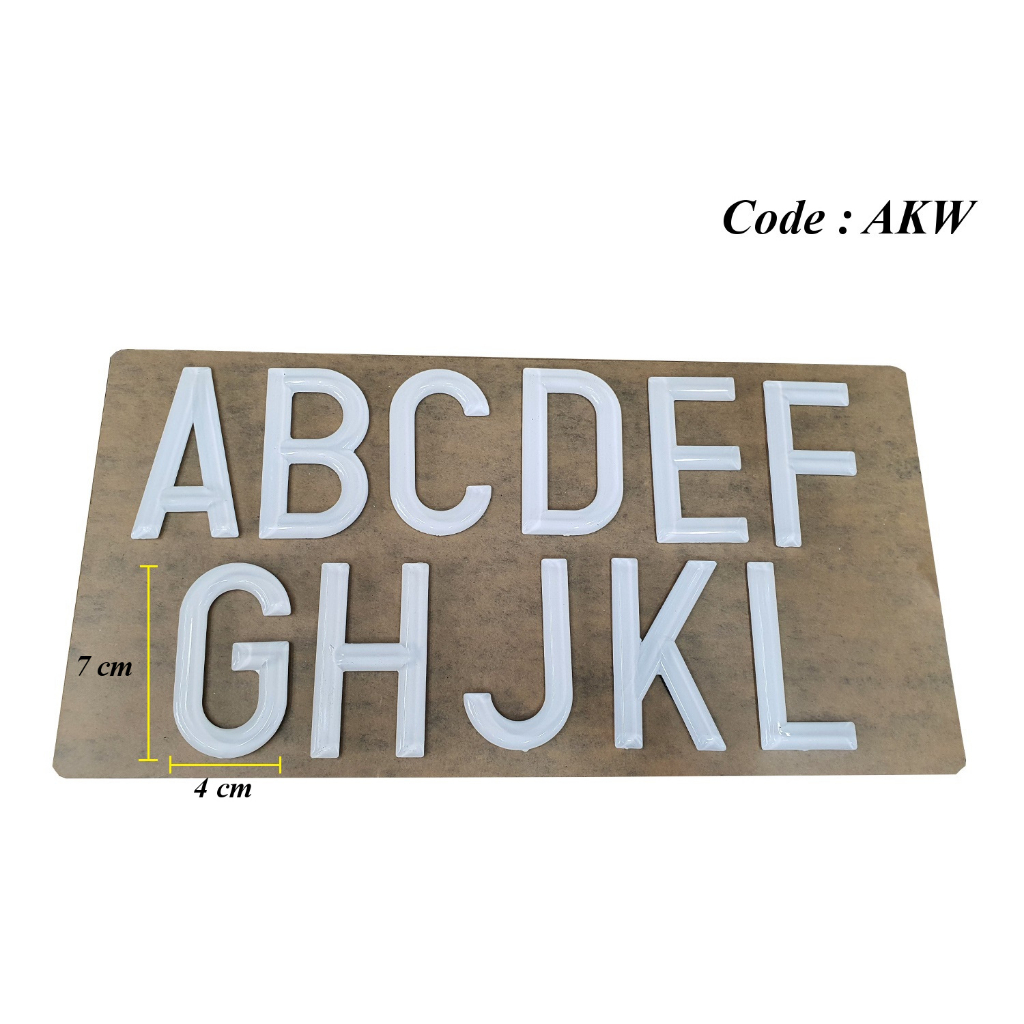 [ CLEAR STOCK ] (Code: AKW) Nombor Plate Kereta 3D Krystal / 3D Crystal ...