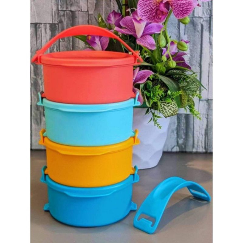 Tupperware Tup Tiffin / Small Click To Go Round (Mangkuk Tingkat ...