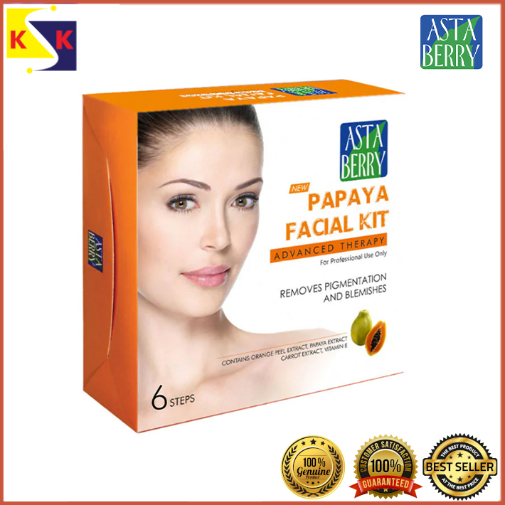 ASTA BERRY Papaya Facial Kit | 6 Steps 12 Pouch Set | Shopee Malaysia