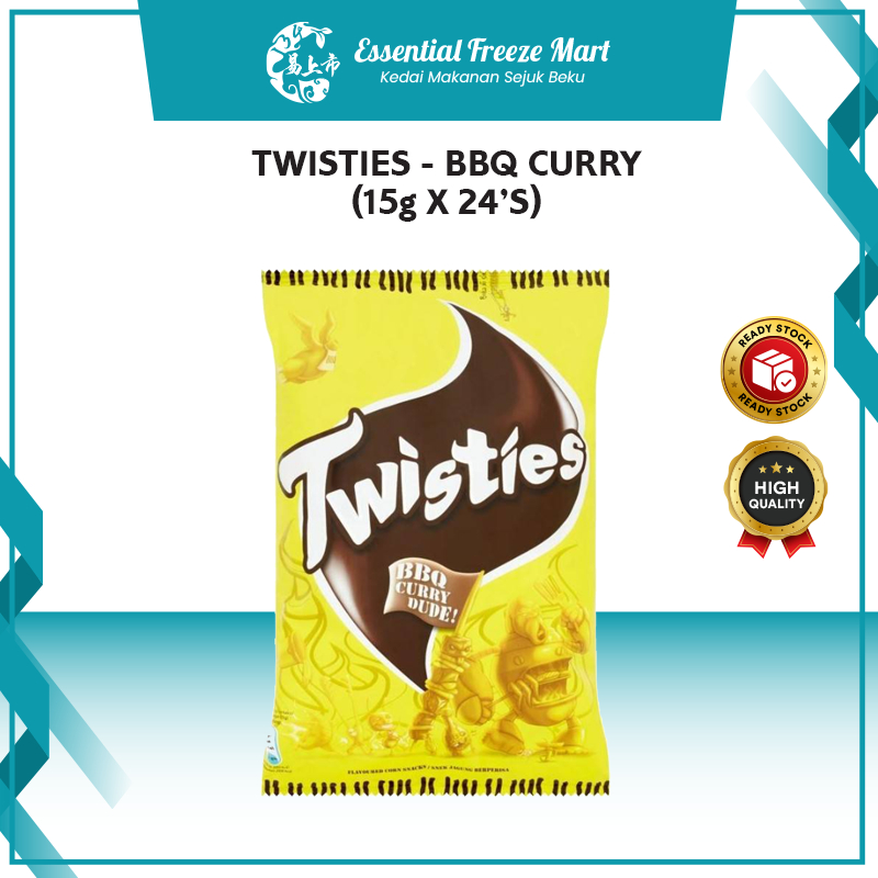 Twisties - BBQ curry (15g x 24's) Snack Biscuit Childhood Snack Chips ...