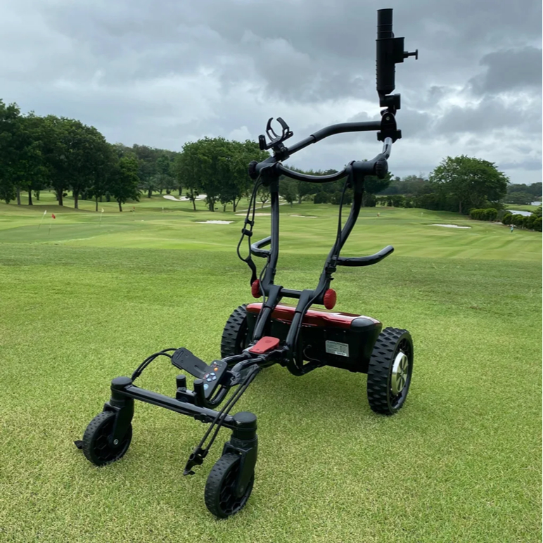 (NEW MODEL!) CaddyTrek Robotic Follow-me & Remote Control Golf Trolley ...