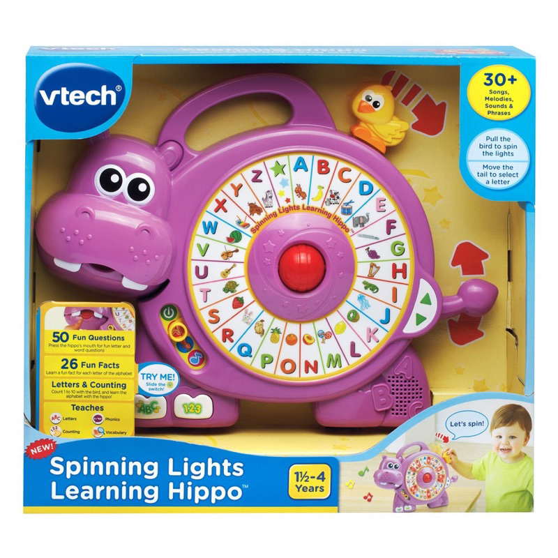 VTech Spinning Lights Learning Hippo | Shopee Malaysia