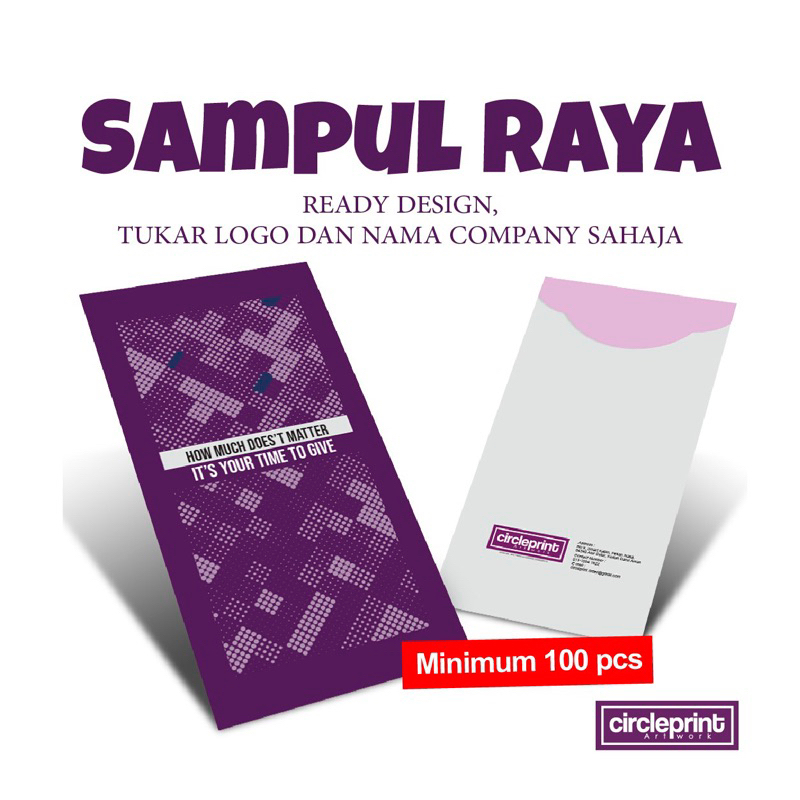 SAMPUL RAYA SAMPUL PUASA DESIGN SPECIAL CIRCLEPRINT CUSTOM LOGO SAHAJA ...