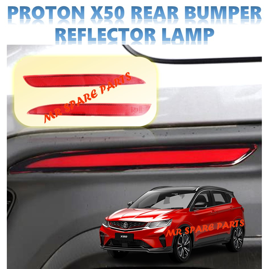 PROTON X50 REAR BUMPER REFLECTOR | Shopee Malaysia