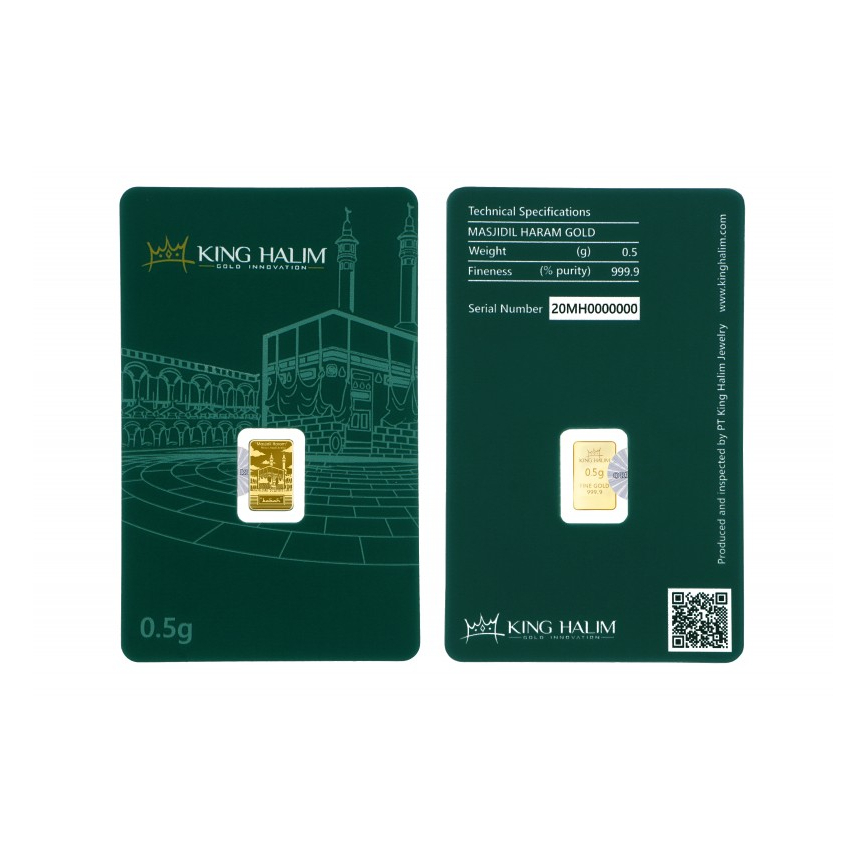 KING HALIM 0.5G MASJIDIL HARAM GOLD 999 24K | Shopee Malaysia