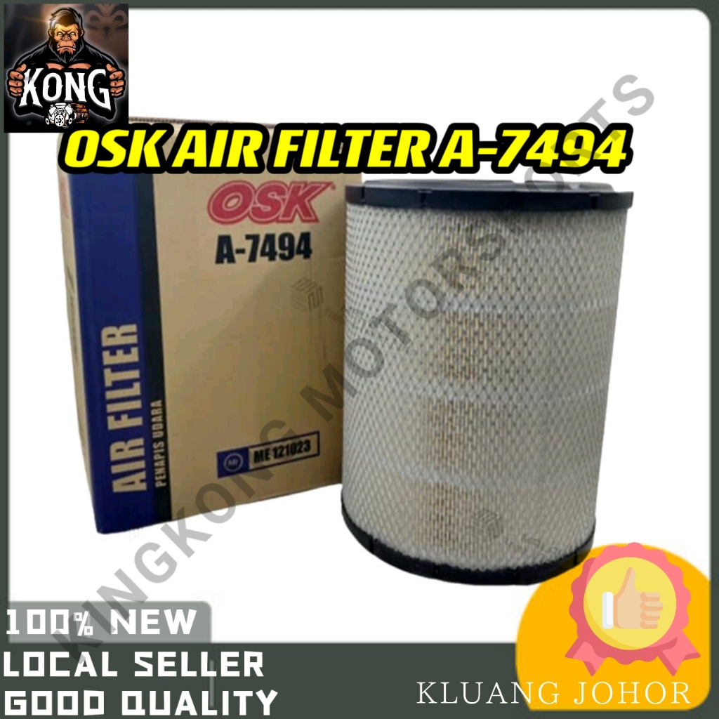 OSK AIR FILTER A-7494 MITSUBISHI FUSO SUPER GREAT FV418 A7494 OSK FILTER A7494 KINGKONG ...