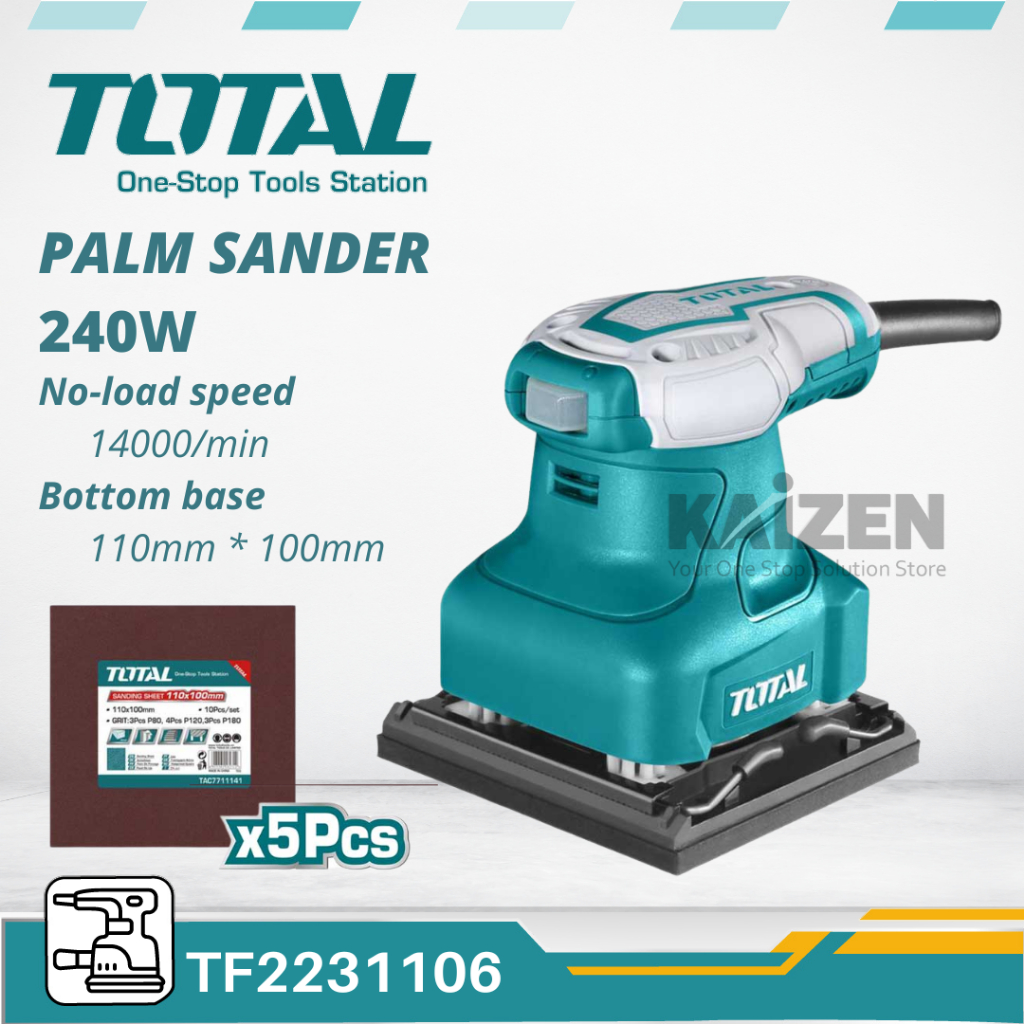 TOTAL TF2231106 Palm Sander 240W | Shopee Malaysia