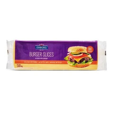 Emborg Burger Cheese Sliced Color 84PCS/PKT (Delivery Klang Valley Only ...