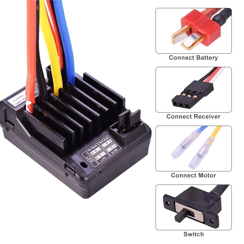 PRO ESC Brushed 60a WaterProof For Crawler & Truck | Shopee Malaysia