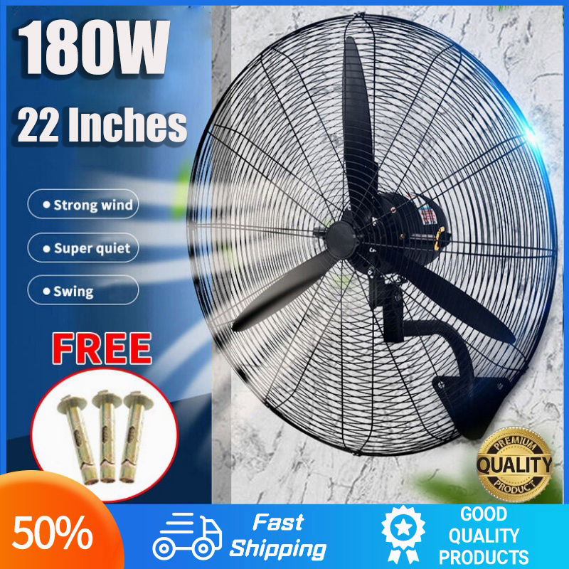 RegeMoudal 22 Inch Wall Fan kipas dinding angin kuat Pure Copper Motor ...