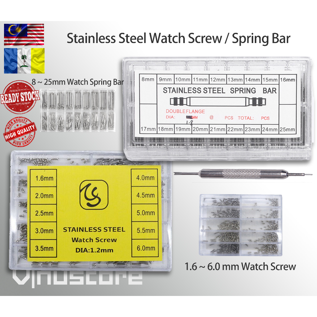 Watch Screw | Watch Spring Bar | Stainless Steel High Quality | All ...