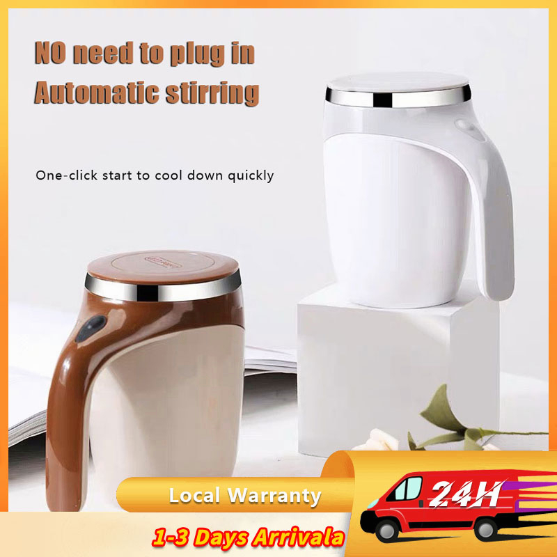 Auto Stirring Mug Magnetic Self Stir Coffee Cup Stainless Steel ...