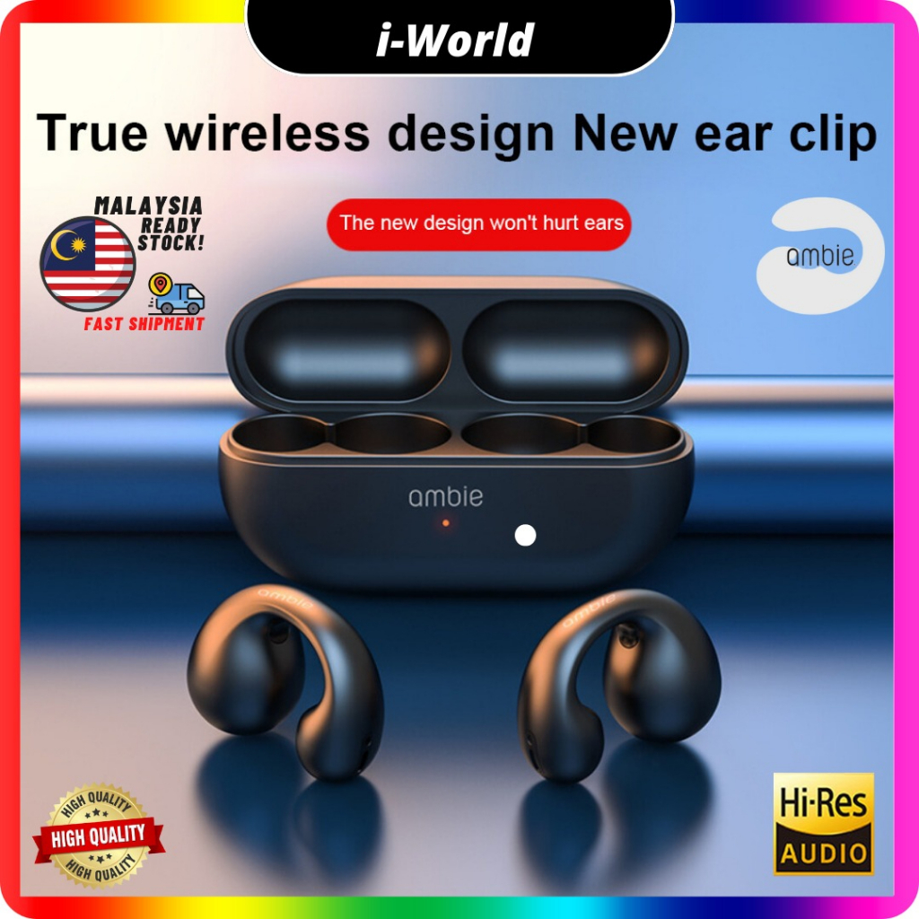 Ambie Sound Earcuffs Ear Bone Conduction Earing Type Wireless Bluetooth ...