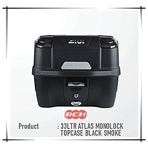 GIVI BOX B33N2M ATLAS MONOLOCK TOPCASE WITH SMOKED REFLECTOR | Shopee Malaysia