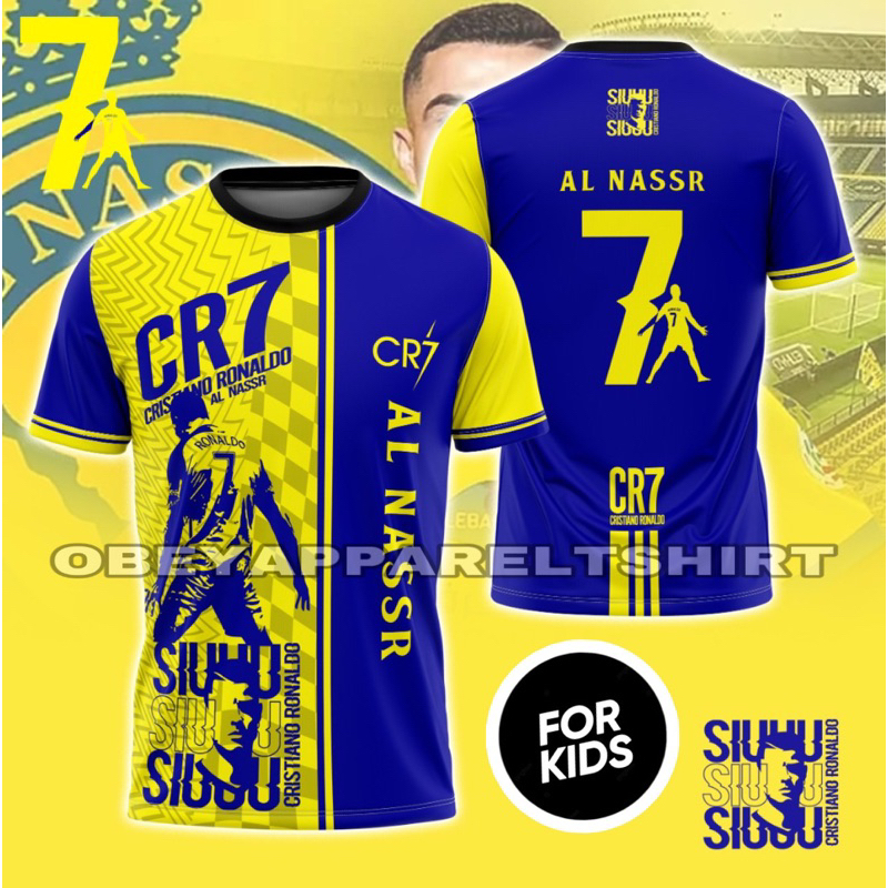 For Kids Cristiano Ronaldo Sublimation Tshirt | Baju Cristiano Ronaldo ...