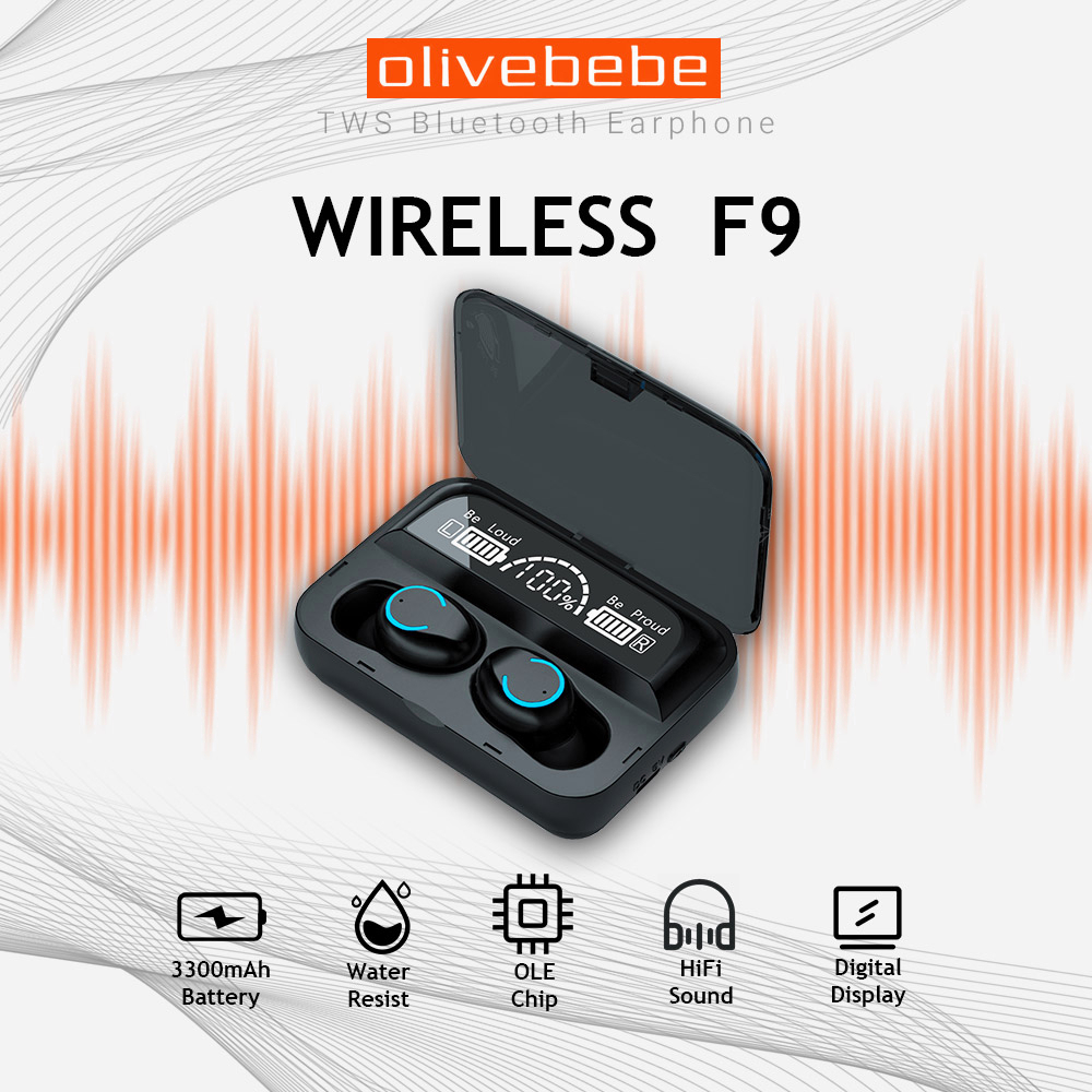 Wireless Bluetooth 5.0 TWS Earbuds with 3000Mah Powerbank Portable Game ...