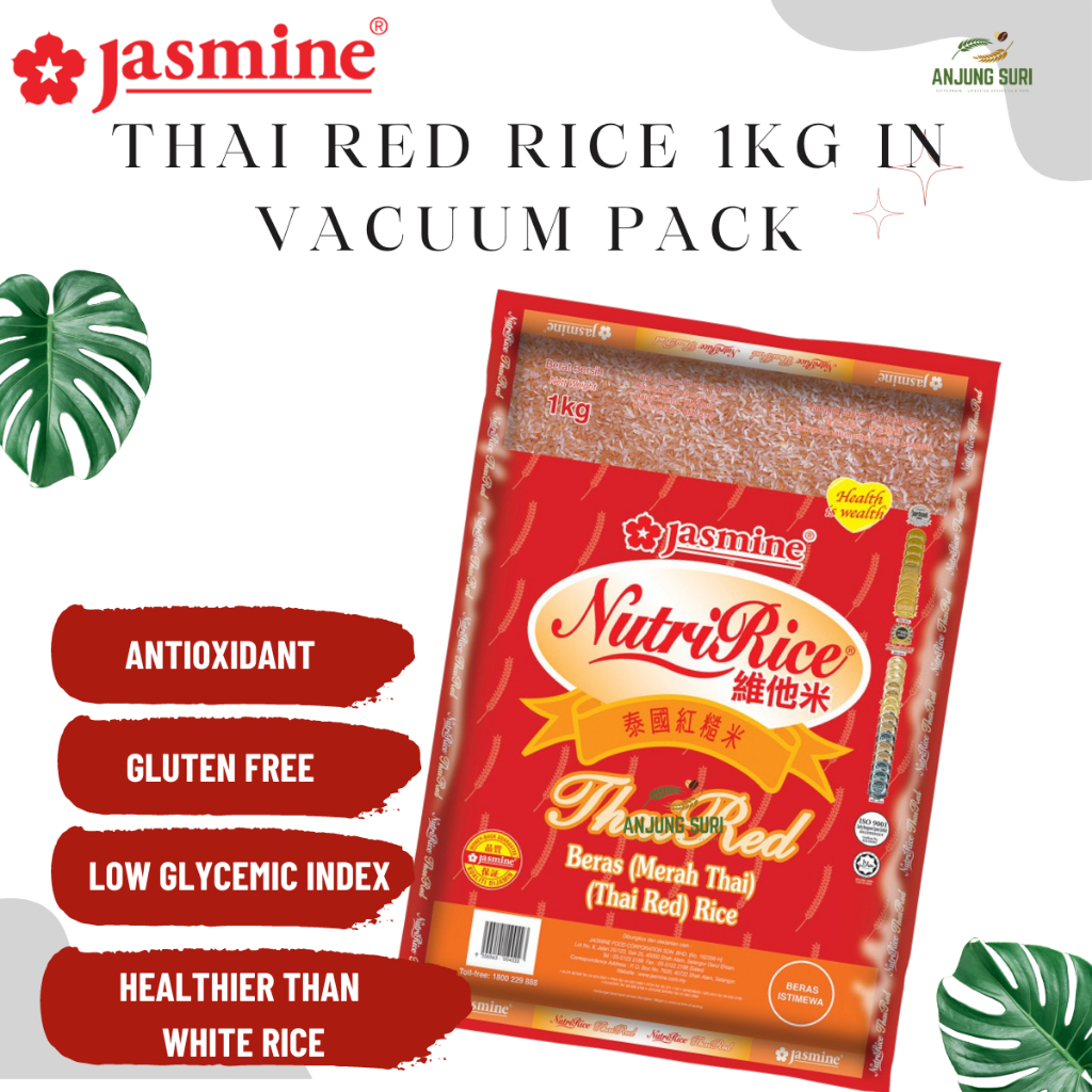 Jasmine NutriRice Thai Red Rice Beras Merah Jasmine 1kg | Shopee Malaysia