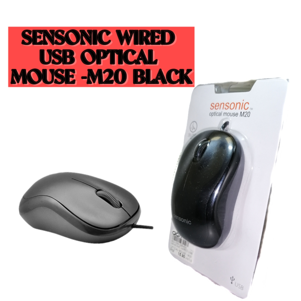 SENSONIC WIRED USB OPTICAL MOUSE - M20 | Shopee Malaysia