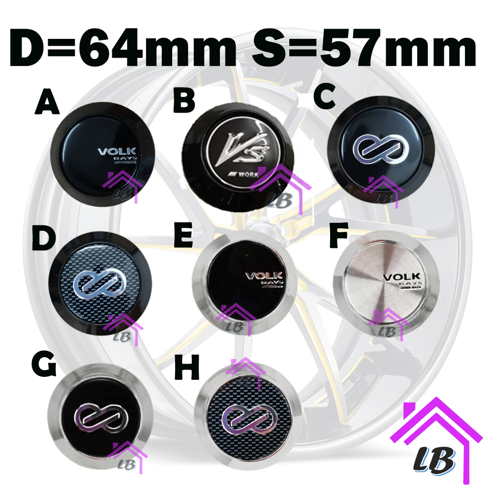 57MM High Quality Wheel Center Rim Cap Sport Rim Cap | Shopee Malaysia
