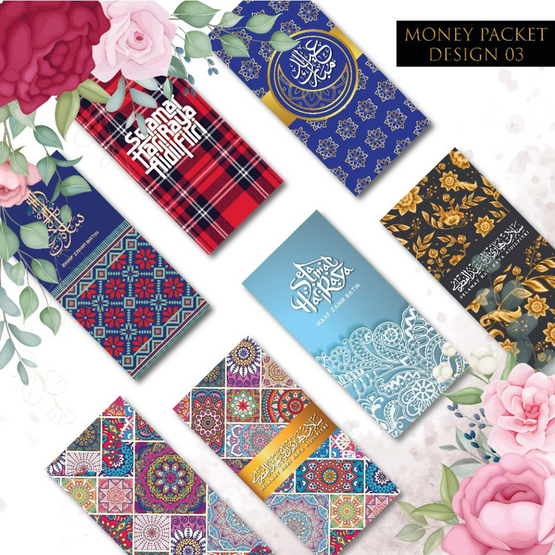 [PRE-ORDER] D3 100pcs-300pcs Sampul Raya Vertical Ready-Made 17cm x 8 ...