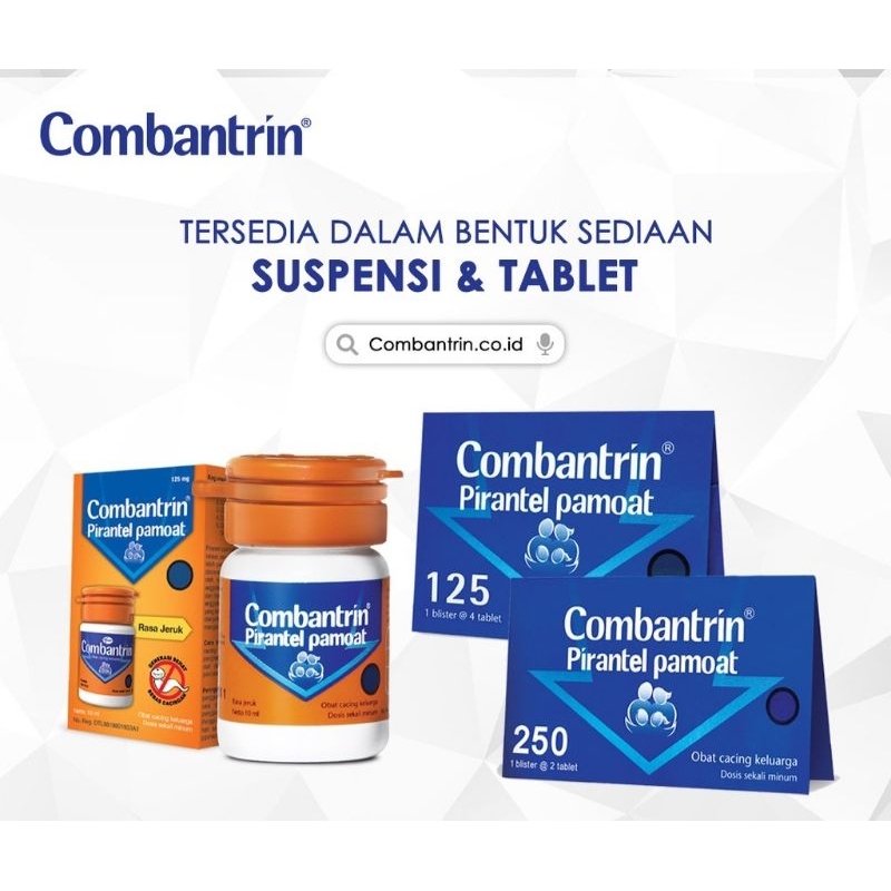 COMBANTRIN Obat Cacing Suspensi Rasa Jeruk 10ml | Shopee Malaysia