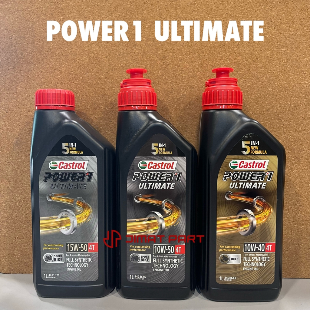 CASTROL ENGINE OIL CASTROL POWER 1 4T ULTIMATE FULLY SYNTHETIC MINYAK ...