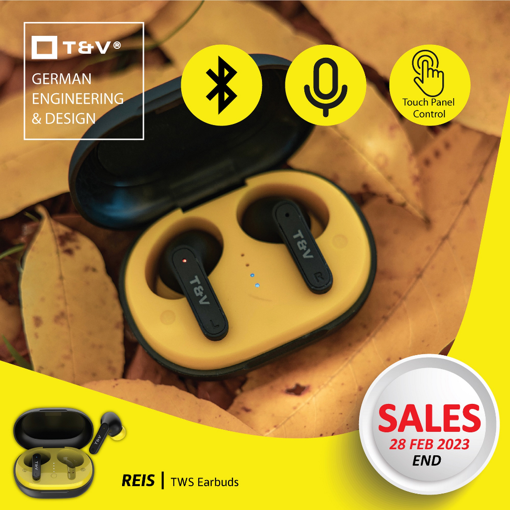 THONET & VANDER REIS Wireless Earbuds Bluetooth Earphone Bluetooth 5.0|12m Range|4.5H Battery ...