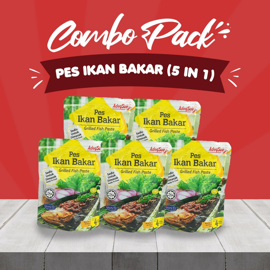 Combo Pack Pes Ikan Bakar AdeqSue (5 in 1) | Shopee Malaysia