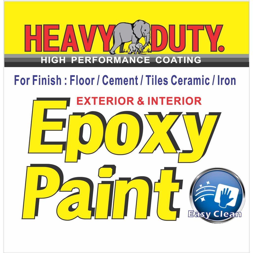 1L CUSTOM MADE- EPOXY PAINT ( HEAVY DUTY BRAND ) EPOXY WATERPROOF FLOOR ...