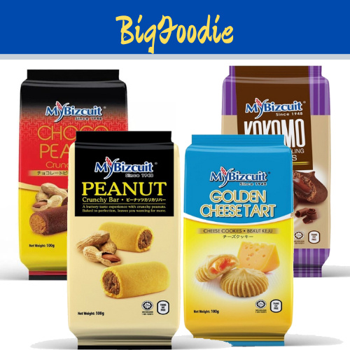 [BFD] Mybizcuit Classic Cookies 100gm (Cheese/Choco/Peanut/KokoMo ...