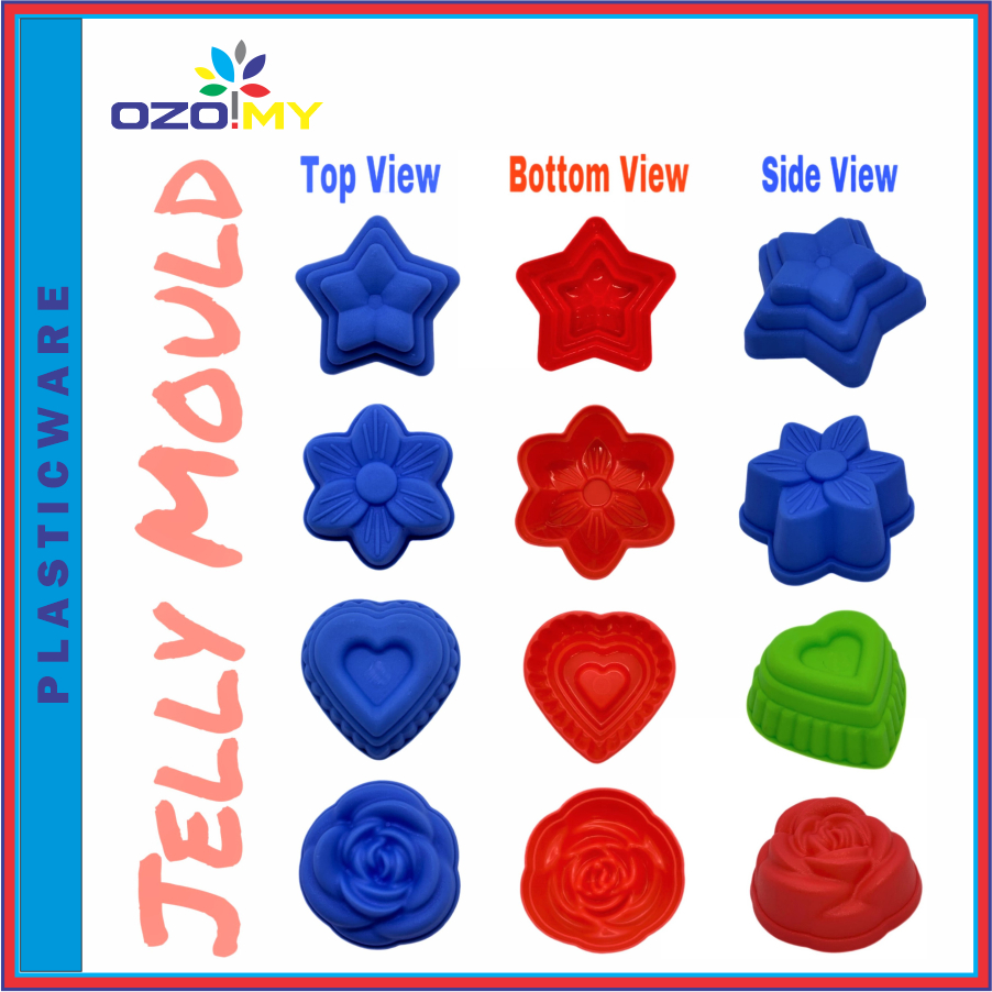 Acuan Pudding / Acuan Kuih / Acuan Jelly / Jelly Pudding Mould | Shopee ...