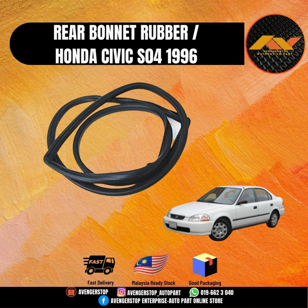 FASTLINK HONDA CIVIC SO4 REAR BONNET RUBBER BELAKANG GETAH BONNET ...