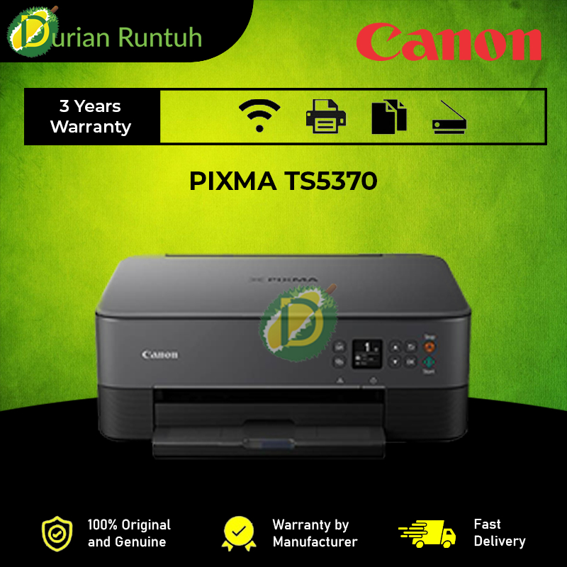 PIXMA TS5370 Compact Wireless Photo All-In-One with 1.44" OLED | Shopee ...