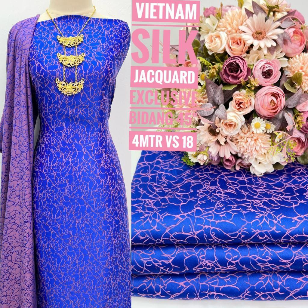 KAIN PASANG SUTERA VIETNAM/VALLENTINO JACQUARD EXCLUSIVE | Shopee Malaysia