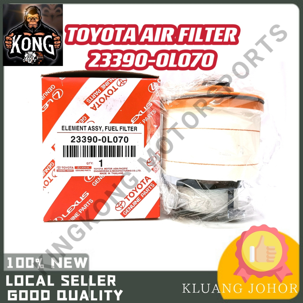 TOYOTA HILUX REVO ROCCO DIESEL FILTER 23390-0L070 GUN125 GUN126 Fuel ...