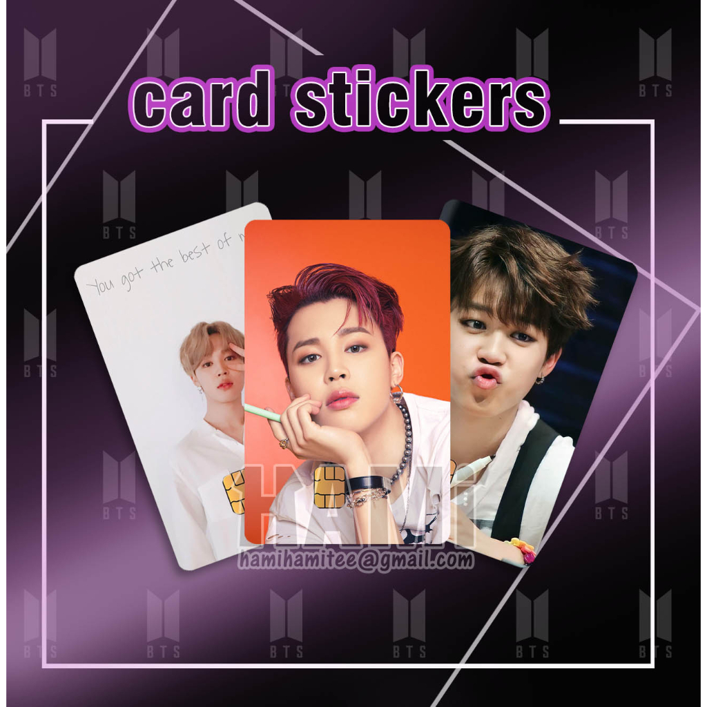 JIMIN STICKER - BTS CARD STICKER - TNGO CARD STICKER - STICKER ONLY ...