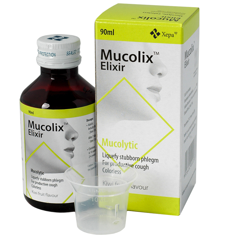 [READY STOCK]MUCOLIX ELIXIR 90ML[ REDUCE PHLEGM ] [BATUK CAIRKAN KAHAK ...