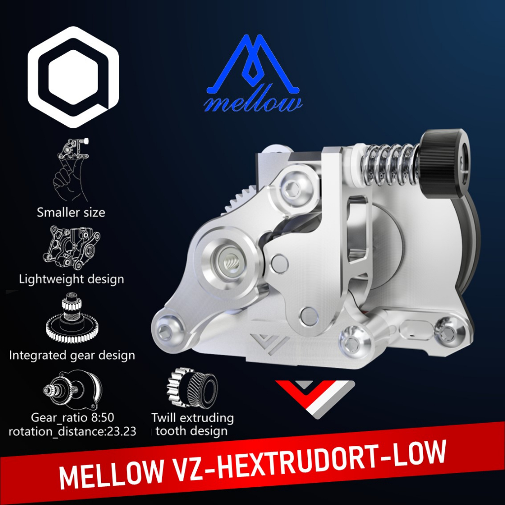 VzBot x Mellow Vz-Hextrudort-Low Extruder | CNC All-metal - Ultra High ...
