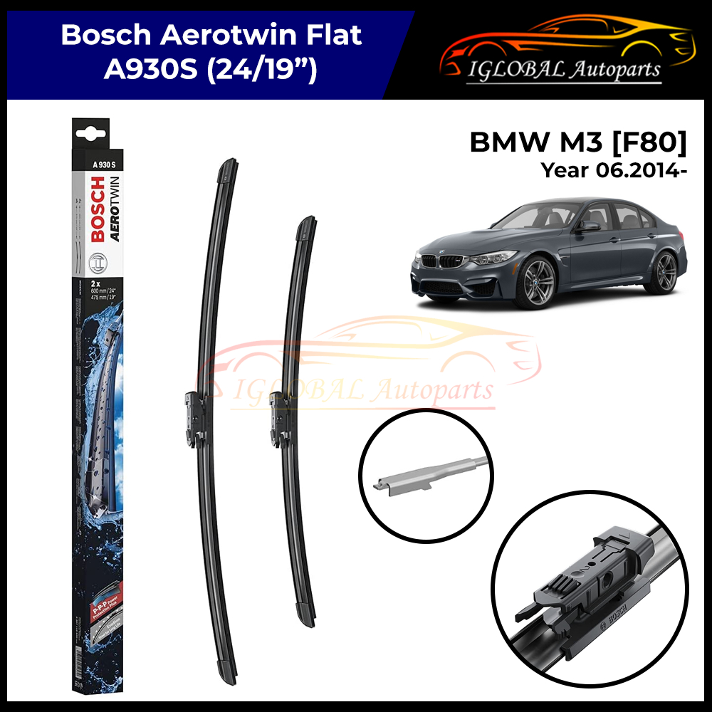 BMW M3 [F80] Year 06.2014- A930S Bosch Aerotwin Flat Windscreen Wiper ...